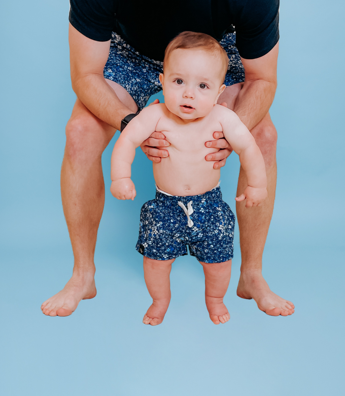 Baby Boy & Toddler Deep Sea Floral Swim Trunks | Range of Sizes | Soft ...